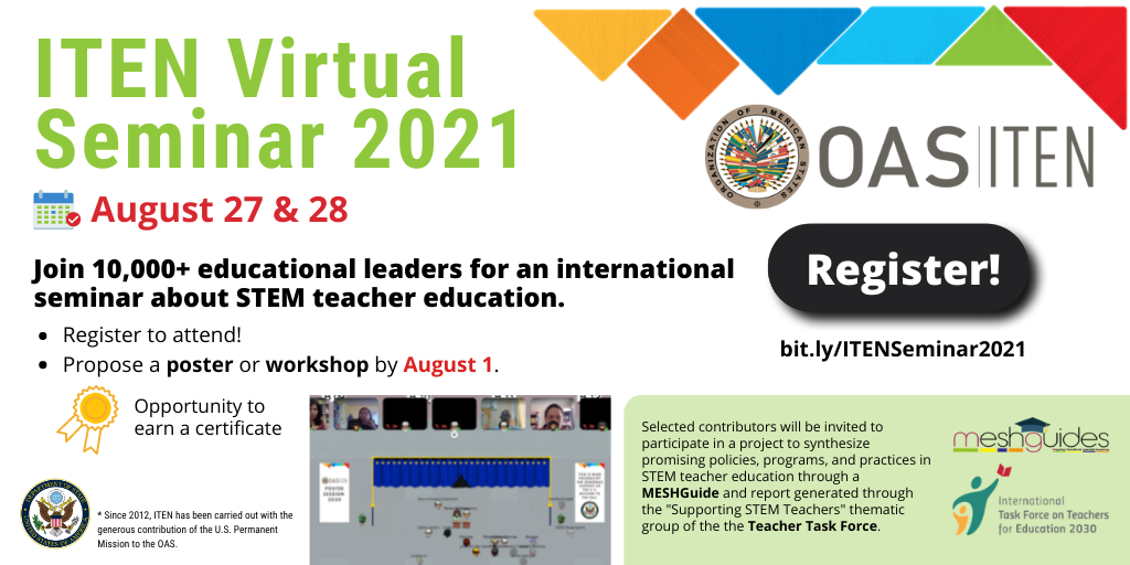 ITEN Virtual Seminar 2021 on STEM teacher education | Teacher Task Force